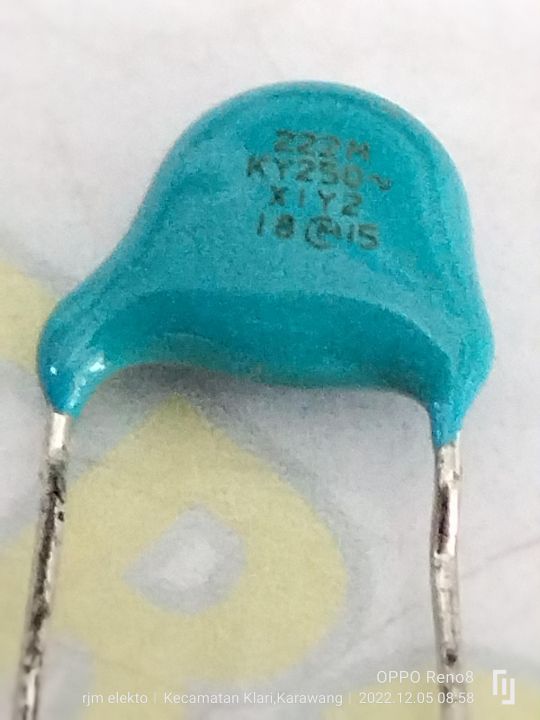 5 PCs kapasitor Milar biru 222M KY250 | Lazada Indonesia