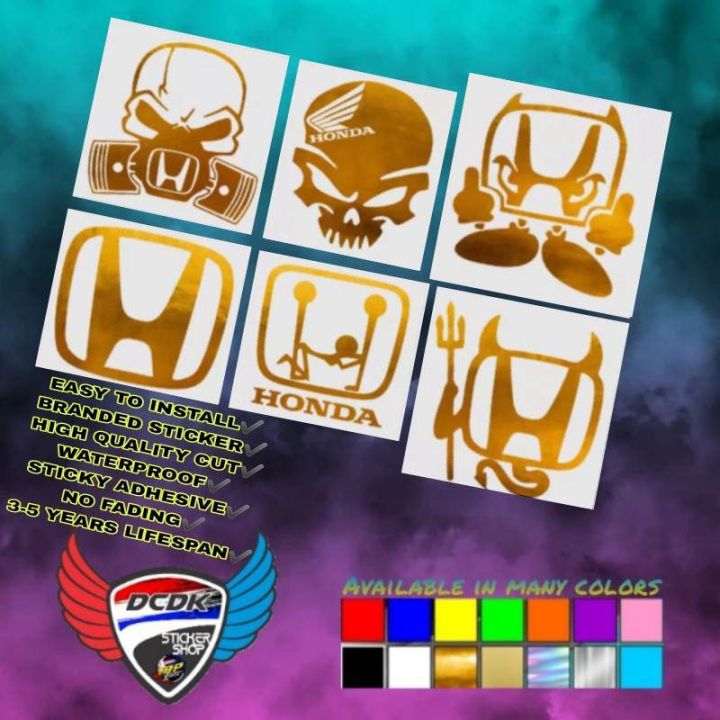 HONDA LOGO STICKER DESIGN DIECUT MACHINECUT WATERPROOF | Lazada PH