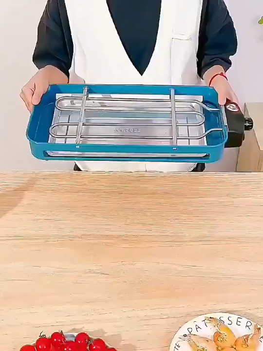 FLAVOR Smokeless Electric Grill - Griller, Portable 2 in 1 with ...