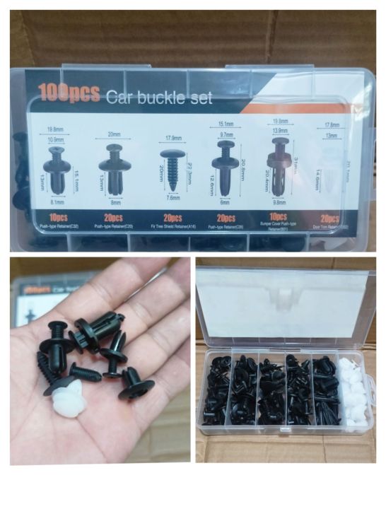 Klip Kancing Baut Rivet Mobil, Snap Joint Clip 1 box isi 100 pcs ...
