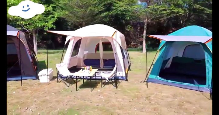 💥 Khemah unta Camel Tent 5-8-12 Person Large Camping Tent Outdoor ...