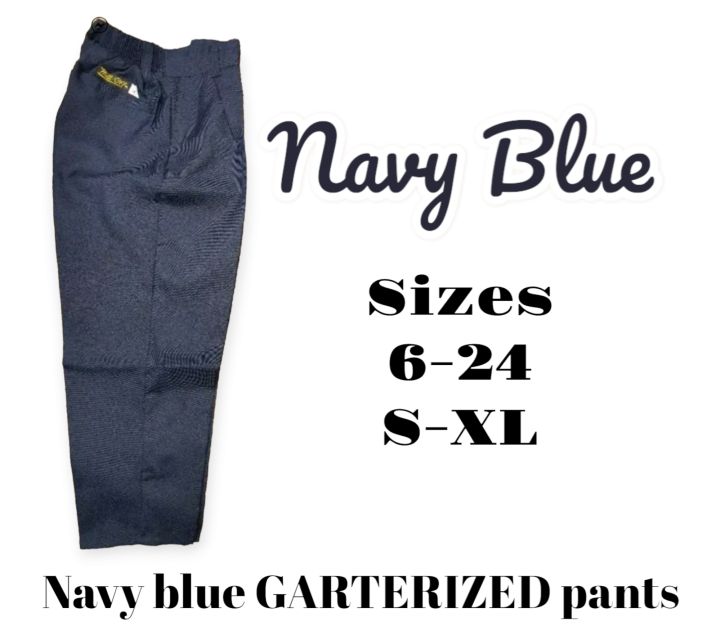 NAVYBLUE GARTERIZED PANTS SCHOOL UNIFORM | Lazada PH