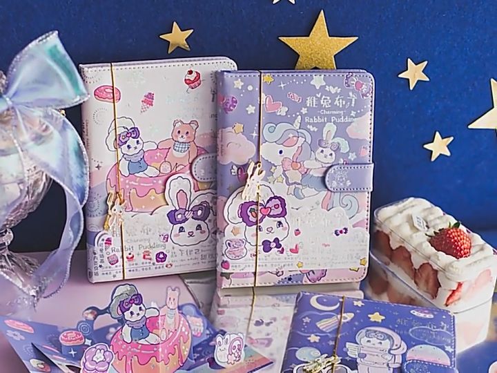 Planner 2024 Notebook A5 Cute Colour Page Leather Notebook Planner Book ...