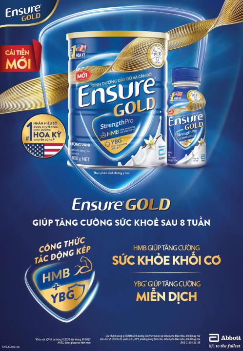 [CHỈ 25-30.06 GIÁ TỐT MUA NGAY SLCH] Lon sữa bột Ensure Gold hương vani ...