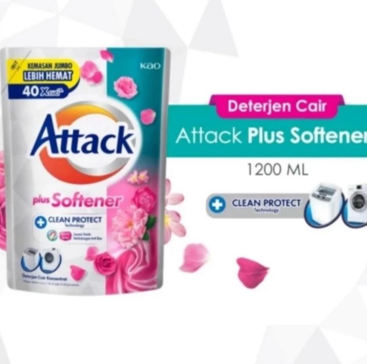 ATTACK HYGIENE PLUS PROTECTION LIQUID DETERJEN CAIR 1200 ML | Lazada ...