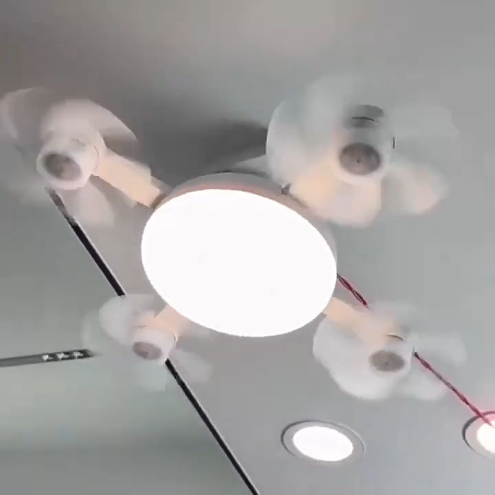 Ceiling Fan Lights With Remote Electric Ceiling Fan With LED Light 2-in ...