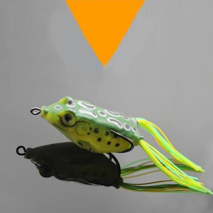 BURLE Fishing Lures Top Water Bass Fishing Hollow Body Frog Lure with ...