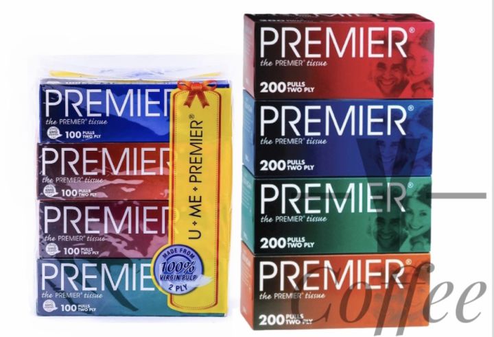 PREMIER Facial Tissue (4 Boxes x 100/200's) | Lazada