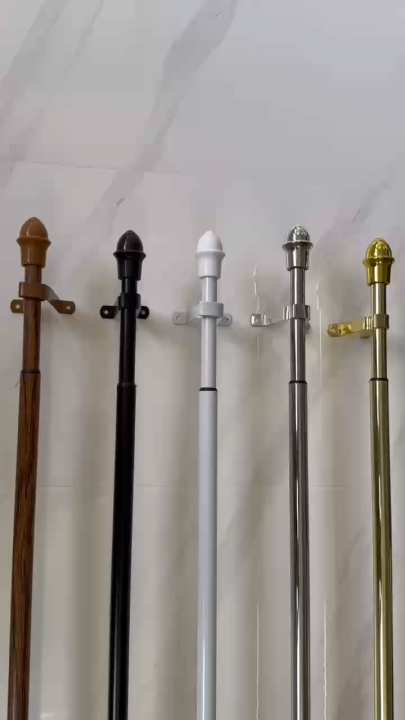 LIONPIE Horizontal curtain rod hook type full set of thickening ...