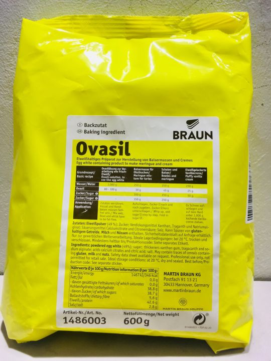 Ovasil Meringue Powder 600g & 100g repacked | Lazada PH