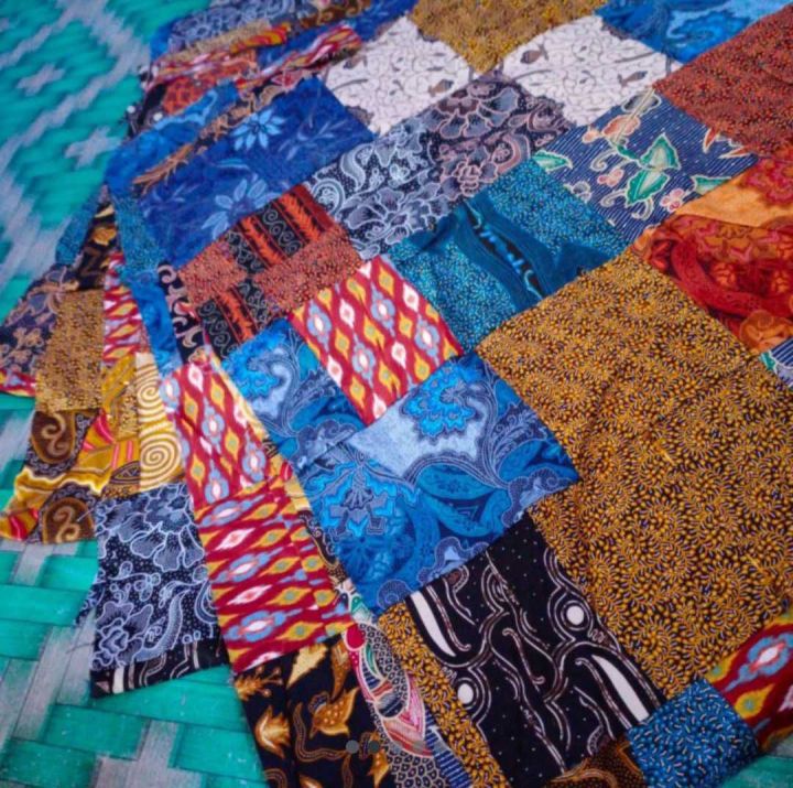 kain perca batik sambung ukuran 75cm x 120cm | Lazada Indonesia