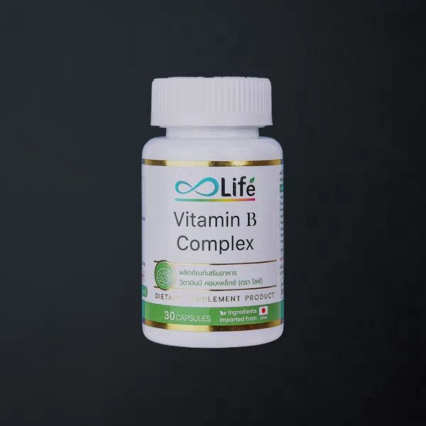 ไลฟ์ วิตามินบี คอมเพล็กซ์ Life Vitamin B Complex วิตามิน วิตามินบีรวม ...