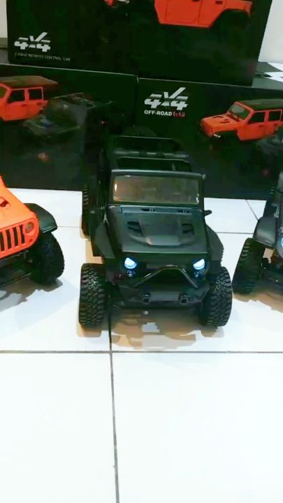 MN128 MN-128 rc crawler JEEP RUBICON WRANGLER RTR 4WD full propo car mainan | Lazada Indonesia