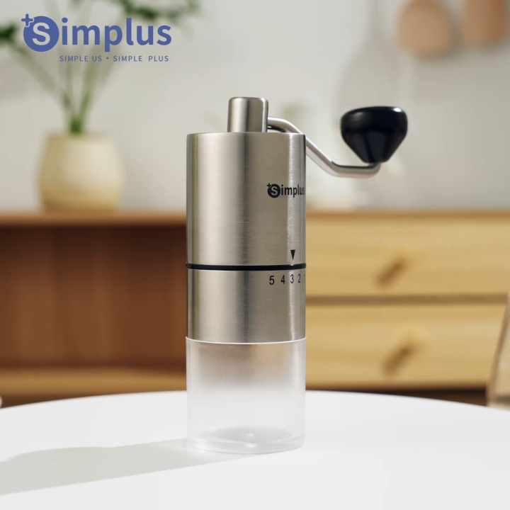 INSSA x Simplus Manual Coffee Bean Grinder 5 levels External Coarseness Adjustment Grinding ...