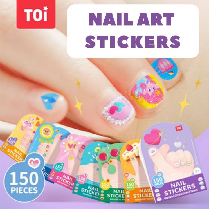 Toi Nail Art Stickers 150pcs For girls Toys - Blue Elephant Ph | Lazada PH