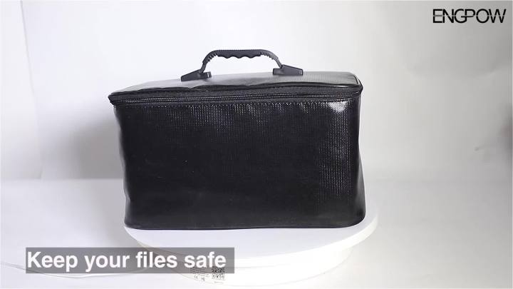 ENGPOW Penyusun Dokumen Besar dengan Kunci (15" x 11" x 8"), Kalis Api ...