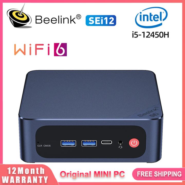 Beelink SEI 12 Original MINI PC Intel 12th i5 12450H Windows 11 DDR4 ...