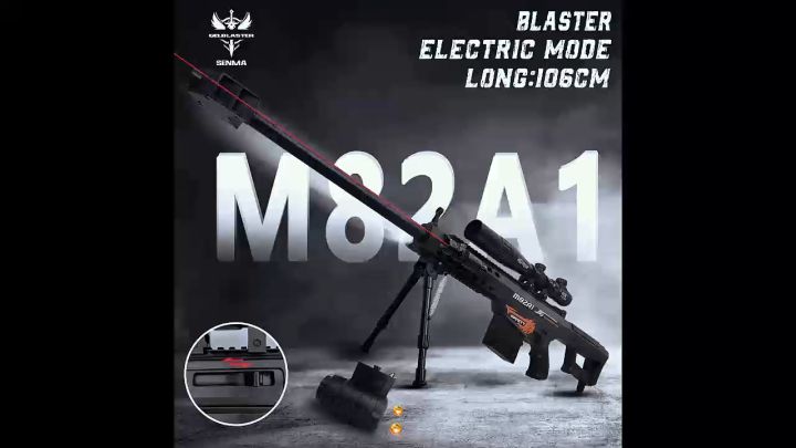 Barrett Sniper Gel Blaster Blowback Toy for Kids Outdoor Toys Fun ...