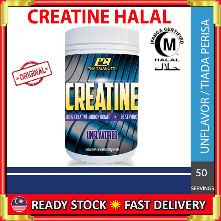 Creatine HALAL CMO500 – Pharmanutri 100% Micronized Creatine 250g, 50 ...