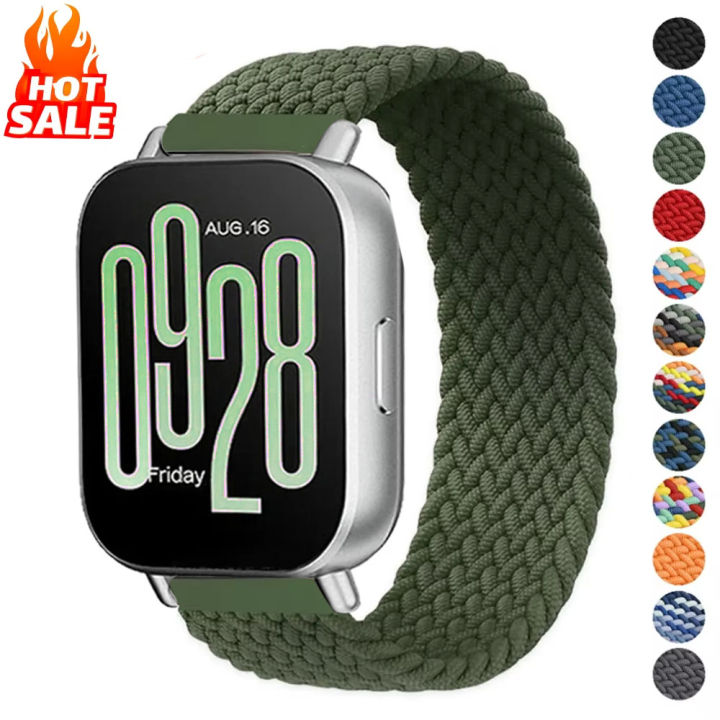 Braided Solo Loop Strap For Redmi Watch 5 lite Nylon Band For Xiaomi Mi Watch5 Active Wristband ...