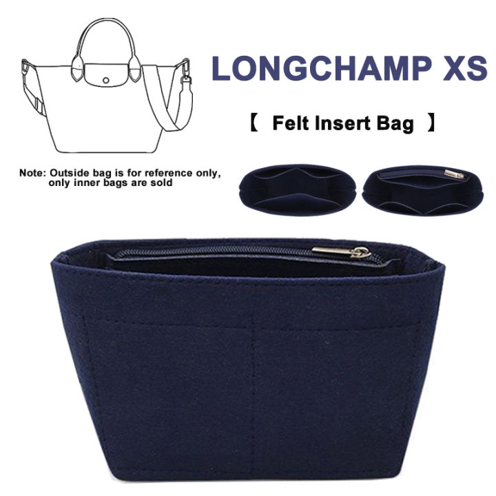 Bag Accessories For Longchamp XS Bag Felt Cloth Insert Bag Organizer ...
