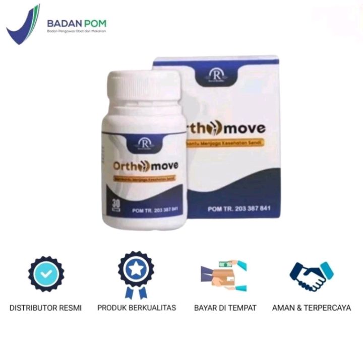 ORTHOMOVE HERBAL TERBAIK ASLI 30 KAPSUL UNTUK KESEHATAN TULANG SENDI ...