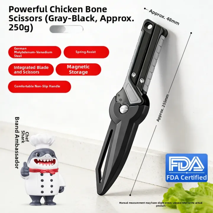 Mad Shark | Bone Cutting Multi-functional Kitchen Scissors | Lazada PH