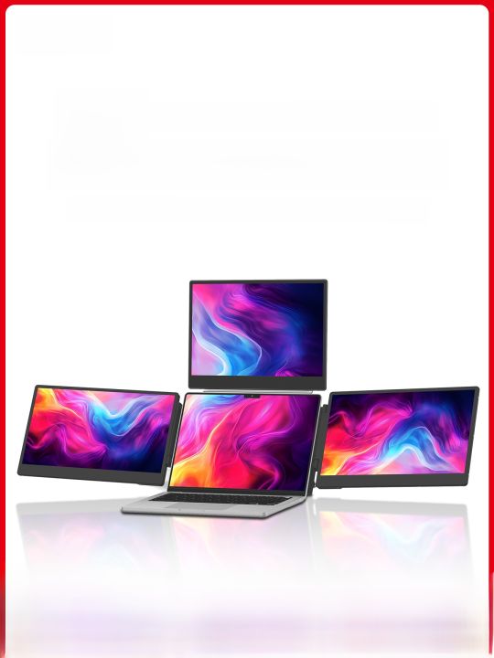 Jiejia Notebook External Screen Dual Display Foldable Stock Trading ...