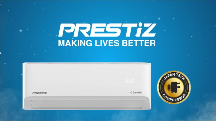 PRESTIZ 1.0 HP Split Type Inverter Air Conditioner Energy Saving ...