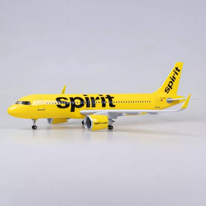 Spirit Airlines A320 NEO เครื่องบินรุ่น 47 ซม.1/80 Scale สะสม Light ...