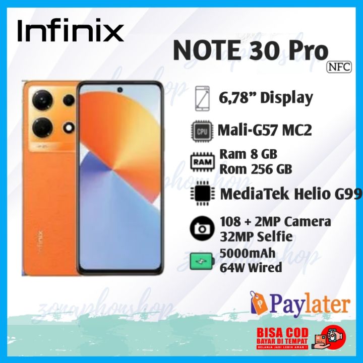 infinix note 30 pro nfc 8/256 dengan Charge Wireless & note 30 nfc 8/ ...