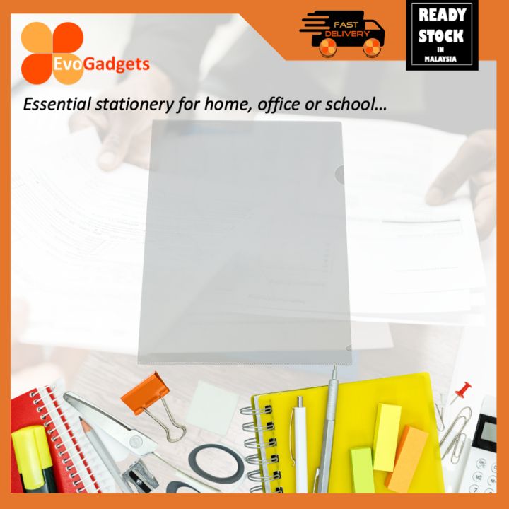 White Colour Model x 10pcs - Premium Quality L-Shape A4 paper or File ...