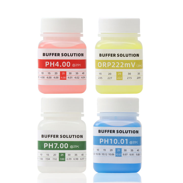 50ML pH Calibration Buffer Kit (4.00/7.00/10.01) with 222mV ORP ...