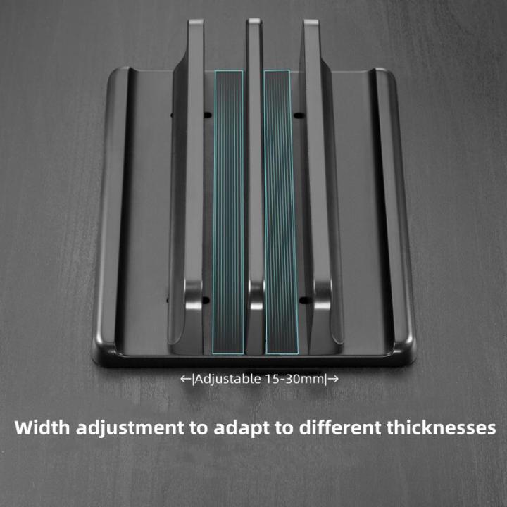 Dual slot vertical laptop stand Adjustable computer stand Three in one ...