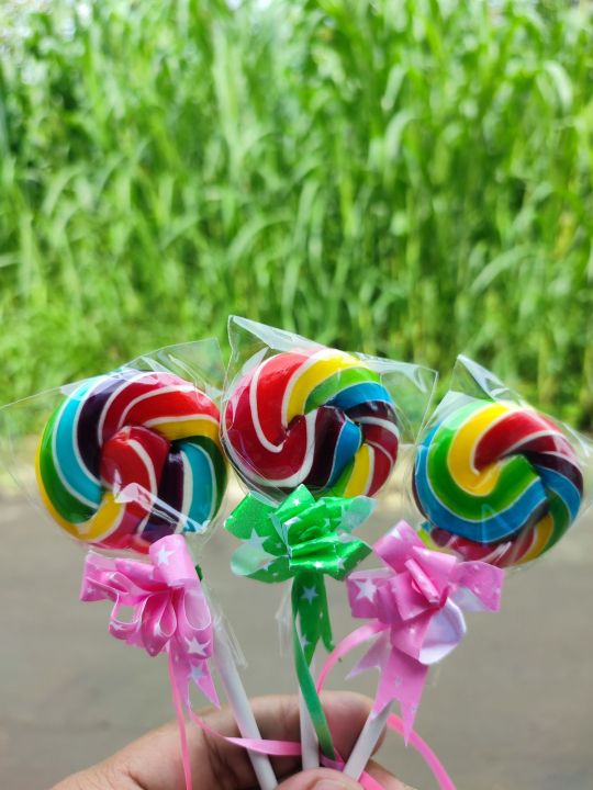 permen lollipop permen viral 4 cm bulat.premium | Lazada Indonesia