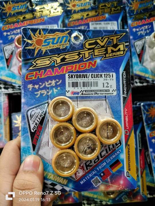 SUN RACING FLYBALL 6PCS | CLICK - SKYDRIVE - PCX - ADV - AIRBLADE ...