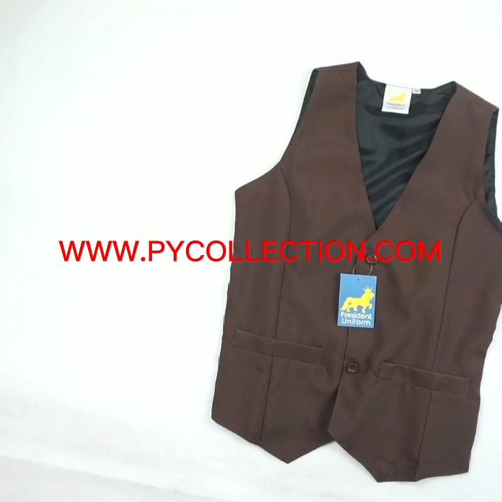 PRESIDENT UNIFORM VEST COKLAT PENGAWAS READY STOCK !!! VEST SEKOLAH ...