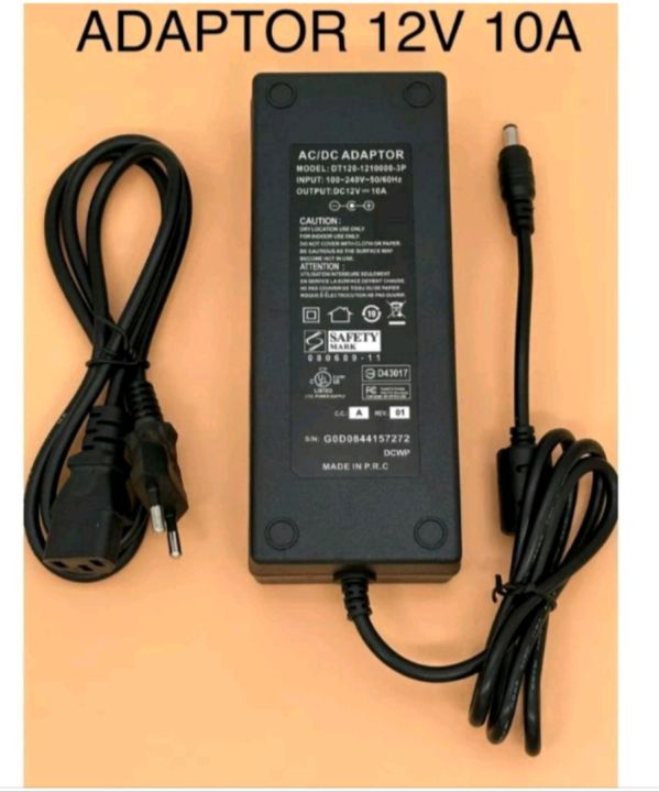 ADAPTOR 12V 10A POWER SUPPLY 12V 10A SWITCHING ADAPTER LED Strip ...