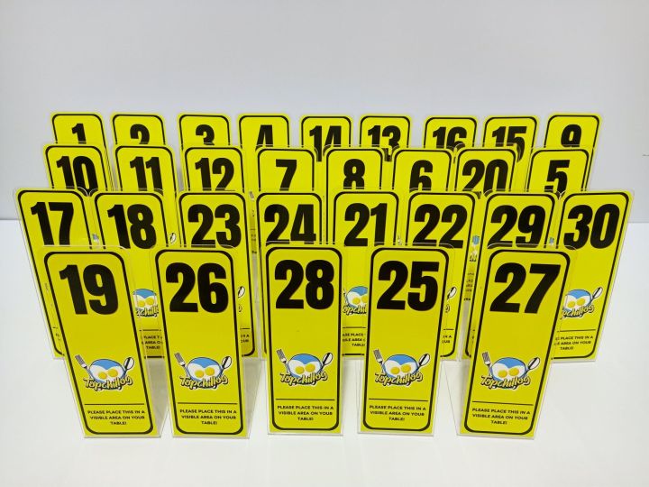 Personalized Customized Acrylic Table number Standee | Lazada PH