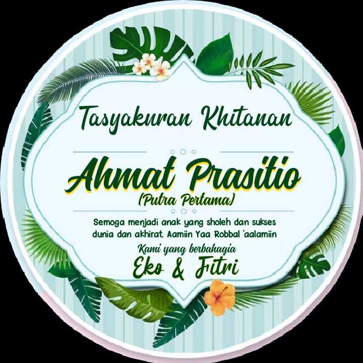 (50 Lembar) STIKER LABEL SYUKURAN KHITANAN - AQIQAH | Lazada Indonesia