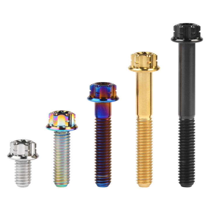 Wanyifa Titanium Bolt M6 X 10 15 20 25 30 35 40 45 50mm Plum Bossom ...