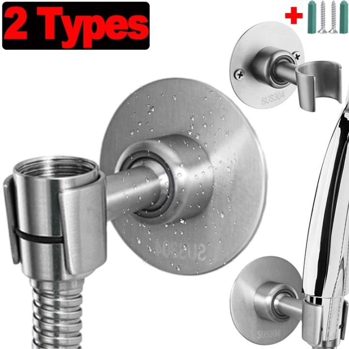 Strong Adhesive 360° 304 Stainless Steel Gel Mounted with Screws Shower ...