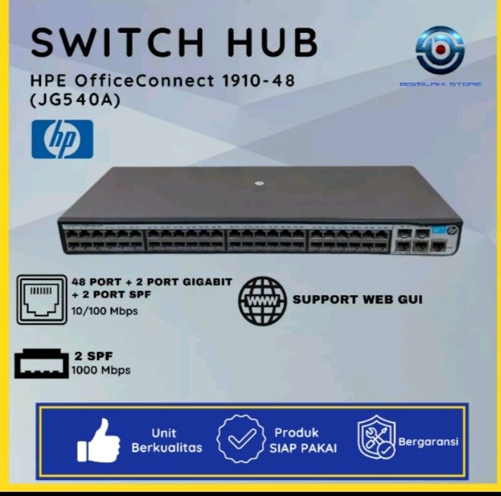 Switch Manage Pord 48 normal HP Procurve 2Gigabite + Sfp Mikrotik ...