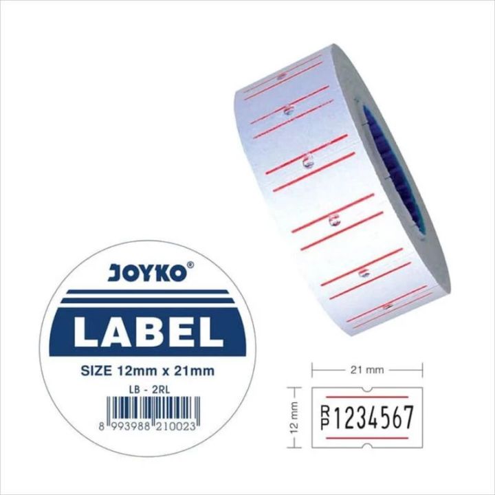 Label Harga Joyko 12 × 21mm Merk Joyko Type LB-2RL (/Pack) | Lazada ...
