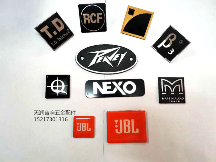 Professional Metal and Plastic Nameplate for Sound Systems Stage Audio ...