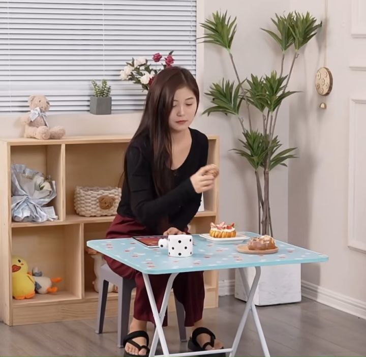 Table Folding table Square Table Dining Table Portable Outdoor Table ...