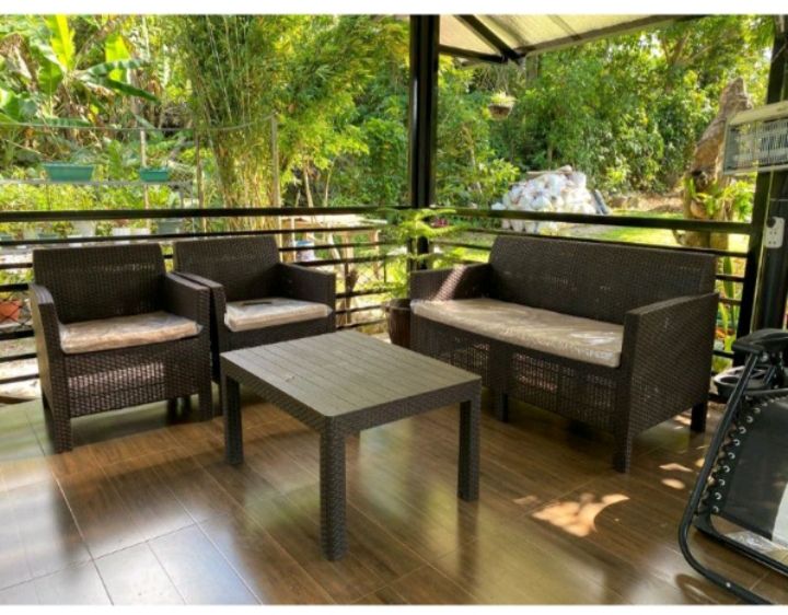 VENTAGE RATTAN SALA SET WITH FREE FOAM AND CENTER TABLE | Lazada PH