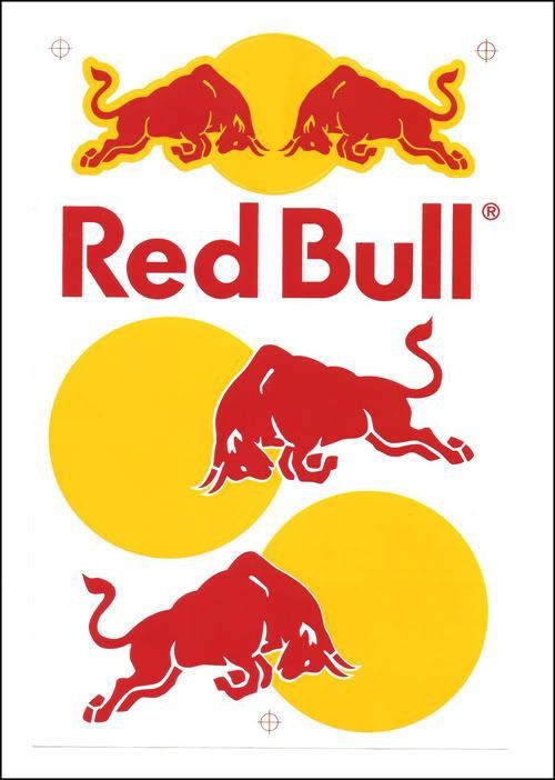 stiker red bull kuning set size 20x30 cm | Lazada Indonesia