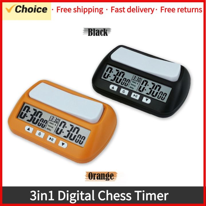 3 In 1 Multipurpose Portable Professional Chess Clock Digital Chess