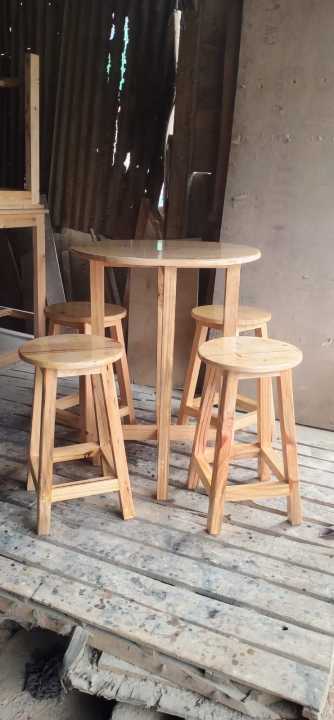 meja bulet ukuran 60x60x75+kursi 30x30x50 | Lazada Indonesia